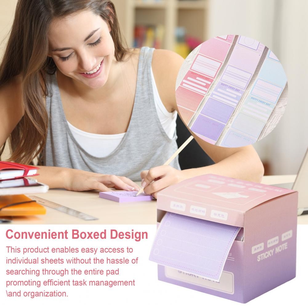 ☁Sticky Notes with Pull-out Tape 256 Sheets Full Adhesive Sticky Notes ...