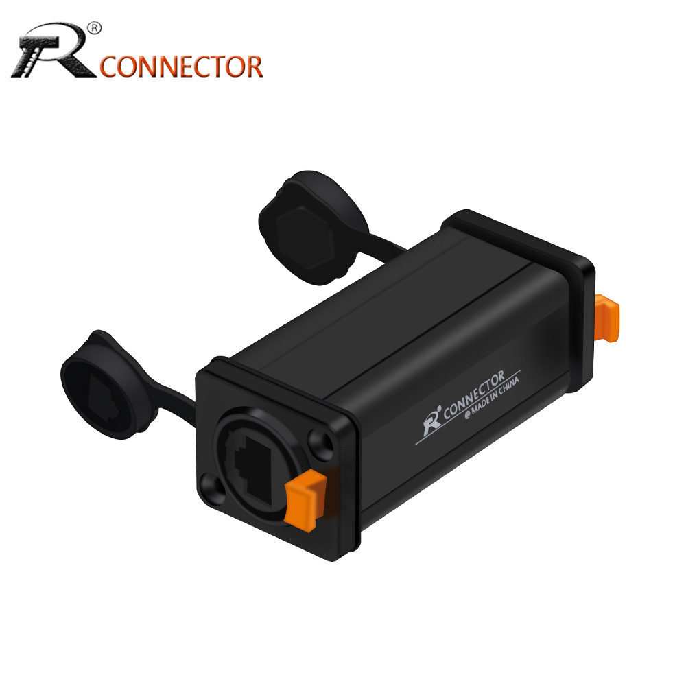 ️1pc RJ45 Female Coupler Adapter Ethernet Connector IP65 Panel Mount ...