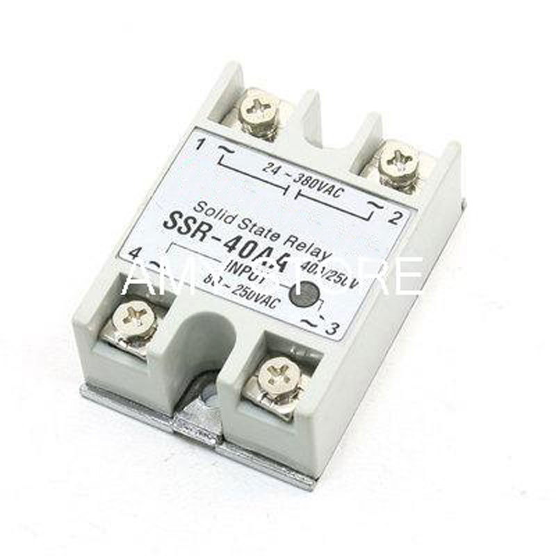 【SSR-40 AA 40A Single Phase AC to AC Solid State Module Relay ☇♦ ...