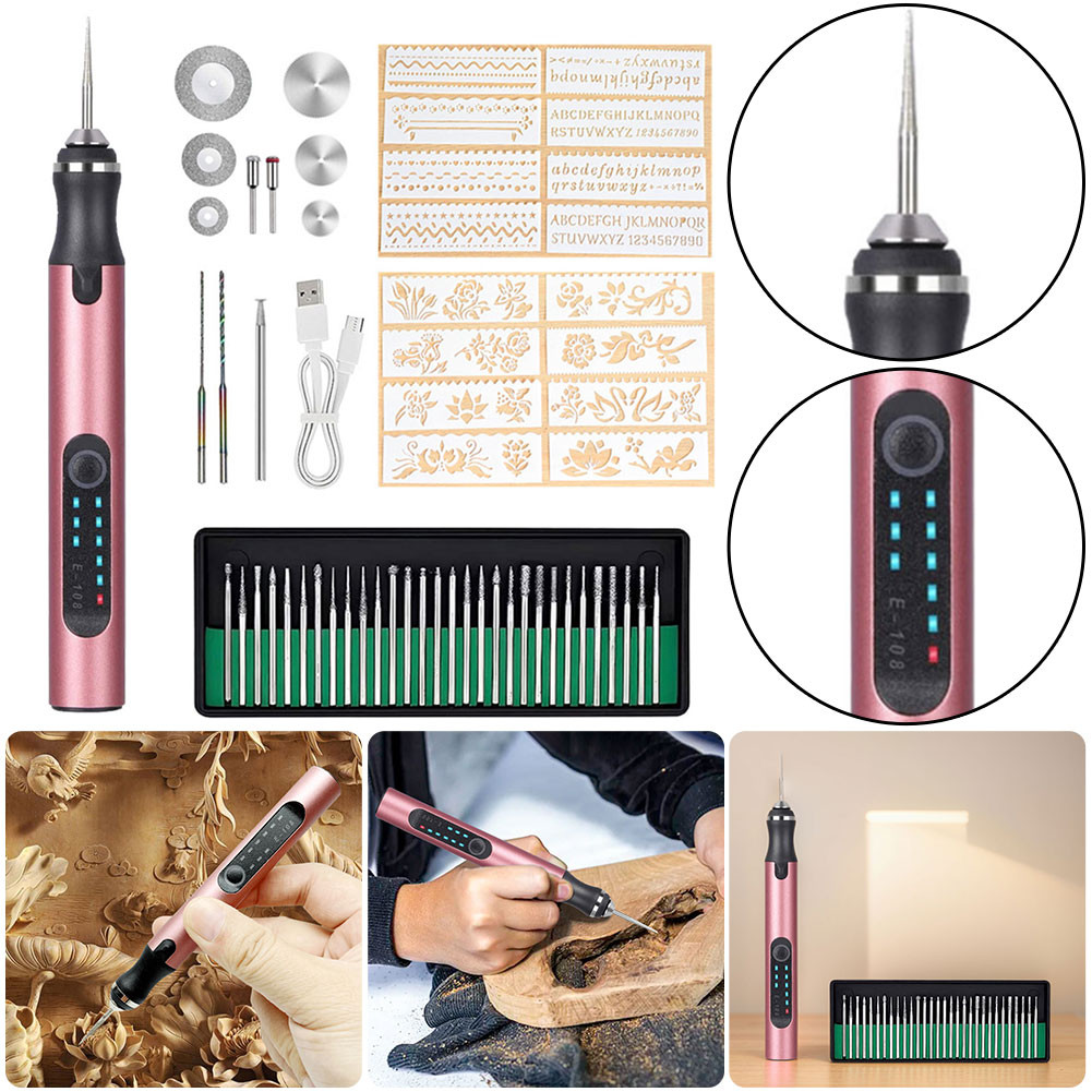 USB Wireless Electric Drill DIY Mini Drill Electric Carving Pen Drill ...