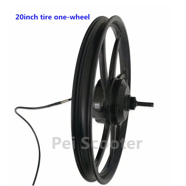 20 inch tire DC double axles brushless gear hub wheel Electric bicycle ...