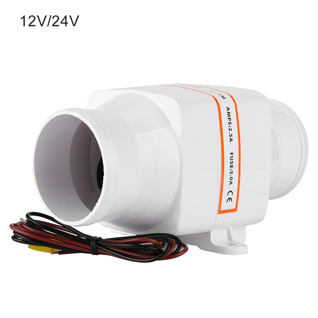 ☑Marine Bilge Blower Blower Fan Water Resistant Motor White 12V 24V 130 ...
