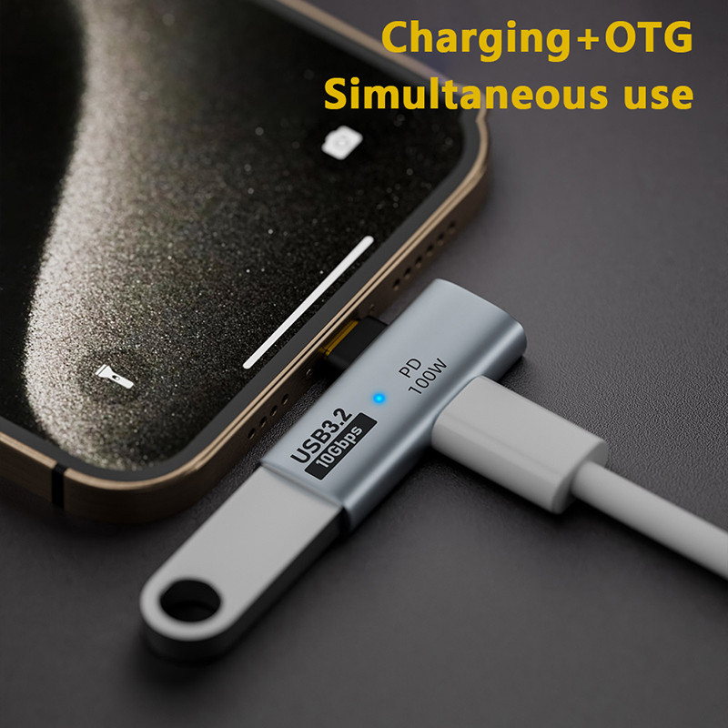 ☆USB Type-C 10Gbps OTG 2in1 Adapter With 100W PD Charging Compatible ...