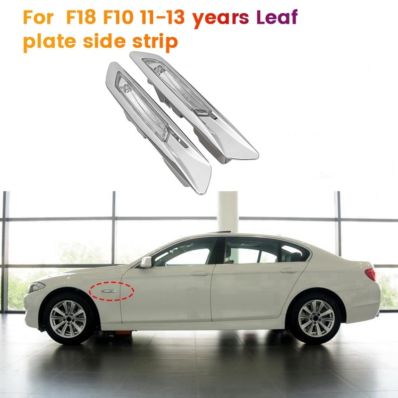 ღ1Pair LED Side Marker Light Turn Signal Lamps For BMW F10 F11 F18 550I ...