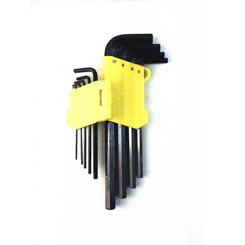 9pcs set of 40Cr black coating Exta Long Arm hex keys/allen keys wrench ...