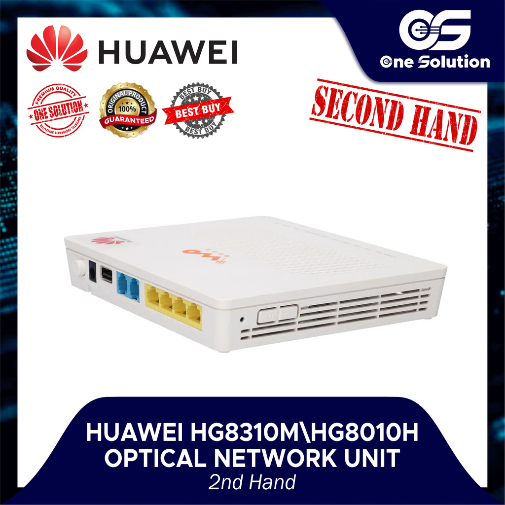 Huawei HG8346R FTTH FTTB FTTX Network Type : SC/UPC ONU ( SECOND HAND) - ONE SOLUTION | Shopee ...