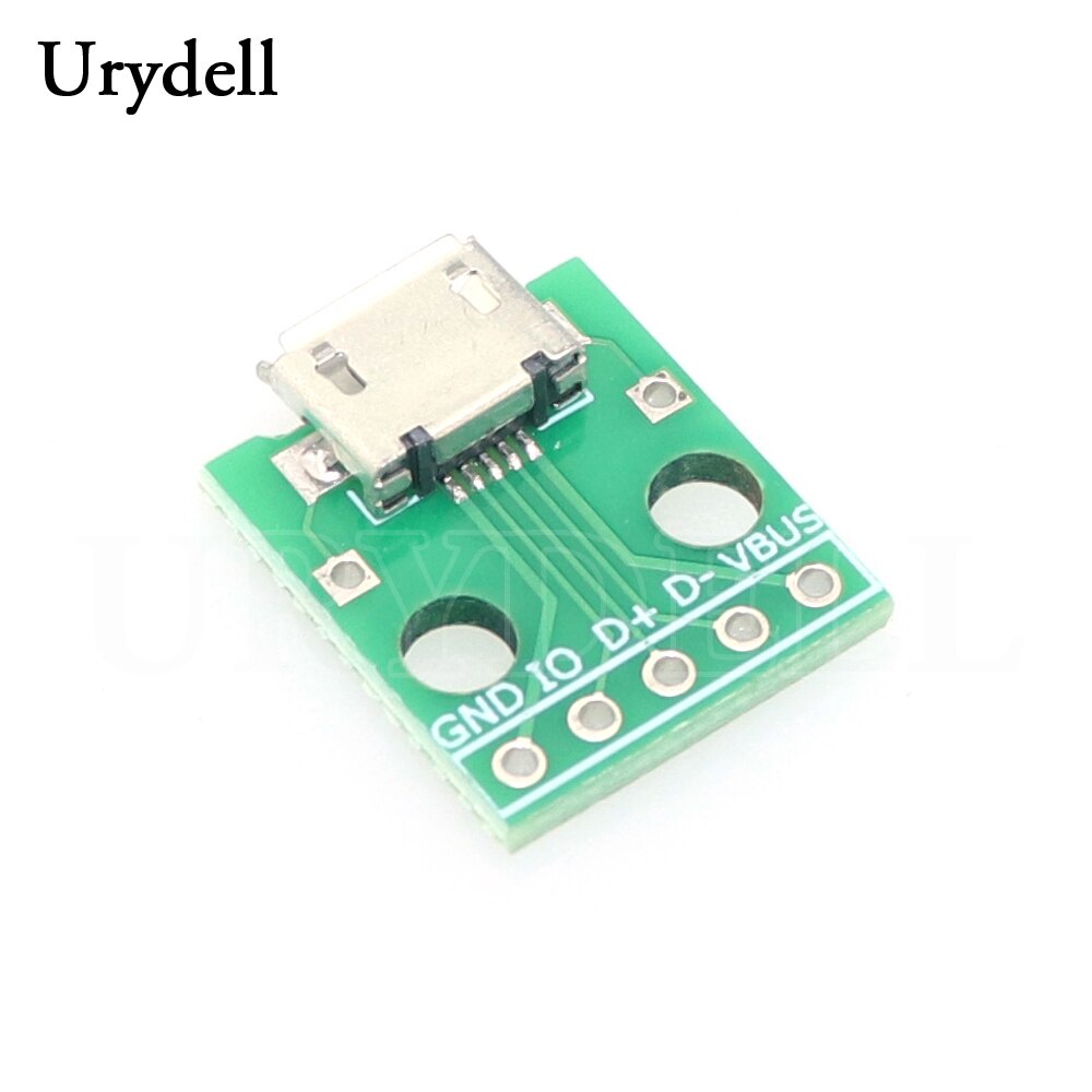 5pcs MICRO USB To DIP Adapter 5pin Female Connector B Type PCB ...