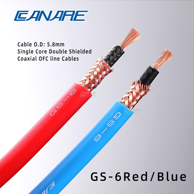 CANARE OFC RCA Audio Cable GS-6 Mono Coaxial Instrument Guitar Special ...