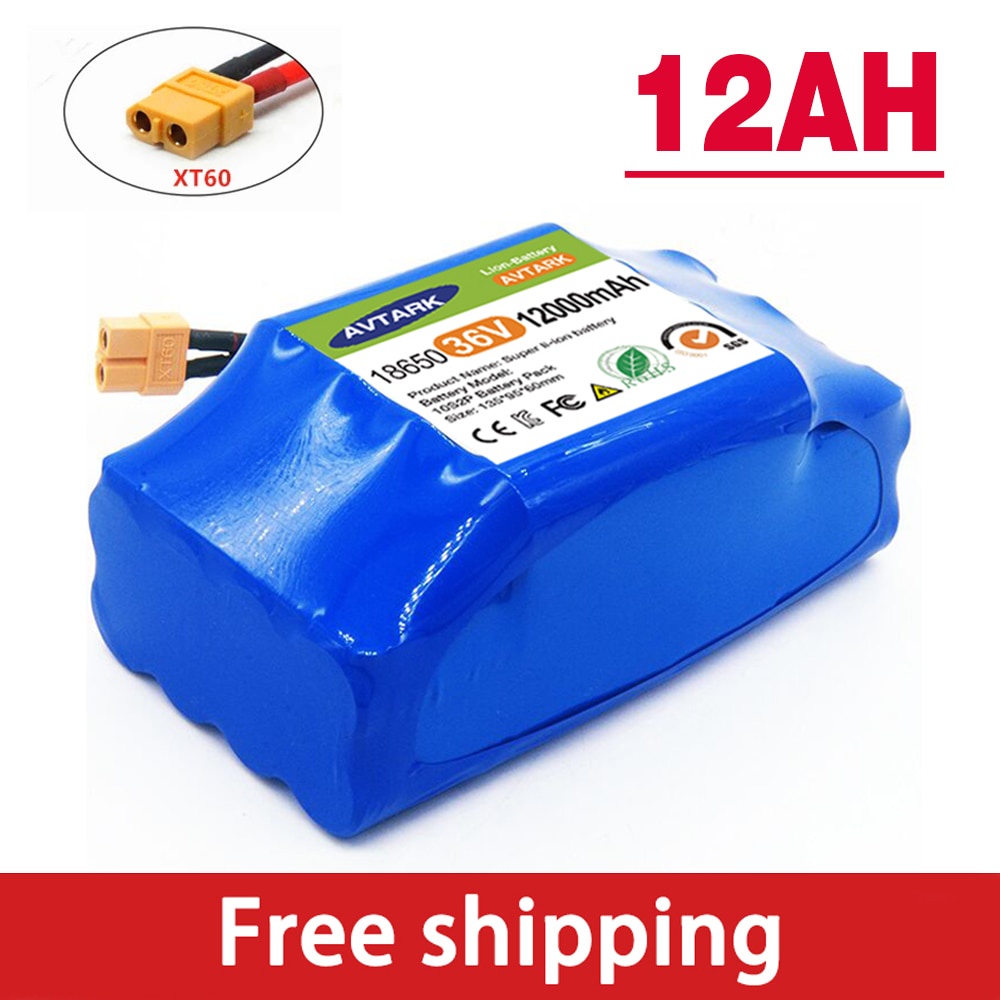 Original 36V Battery Pack 12Ah 7Ah 4.4A Rechargeable Lithium Ion ...