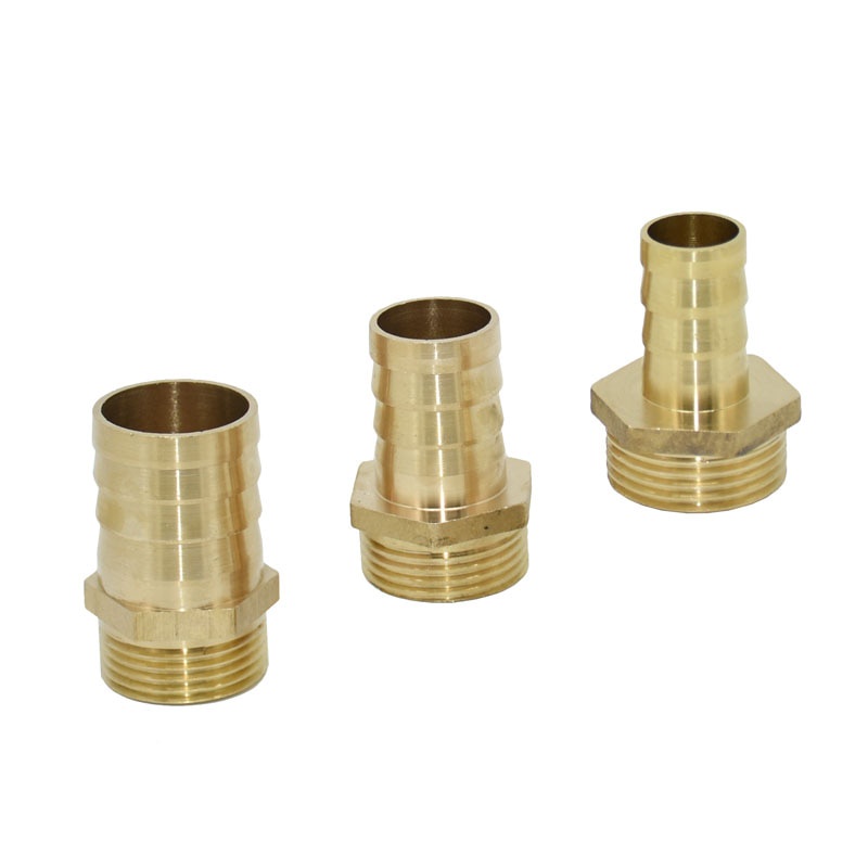 16mm 19mm 25mm 32mm To 1" Male Water Hose Barb Connector Brass DN15 ...