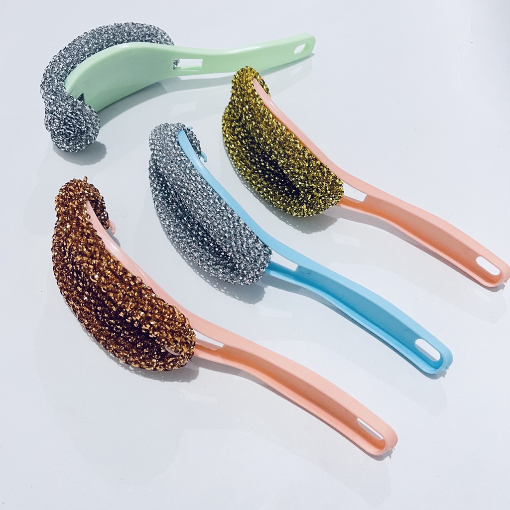 Curved Handle Pot Brush Bent Handle Brush Washing Pot Brush Pan Kitchen ...