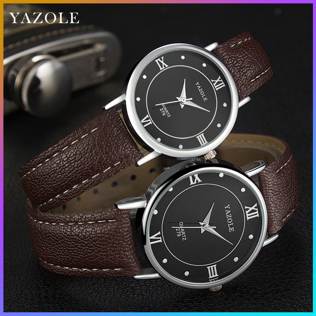 2021 Business fashion couple Watch Leather Strap popular watches for ...
