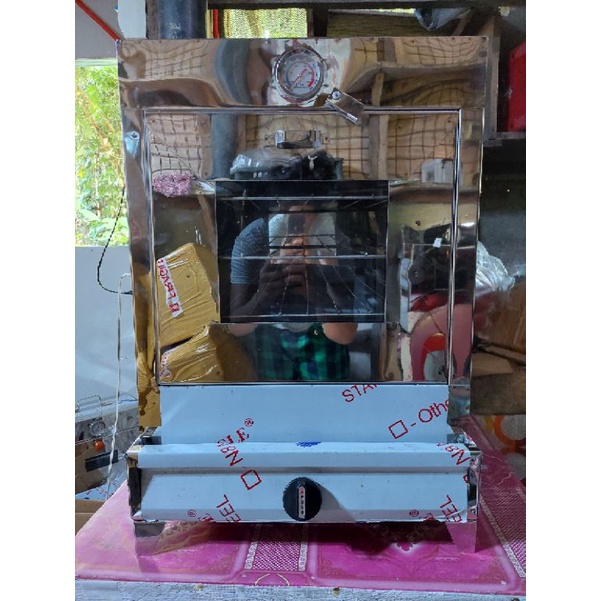 ♙4 layer gas type oven with gauge temperature 14x4 (with burner ...