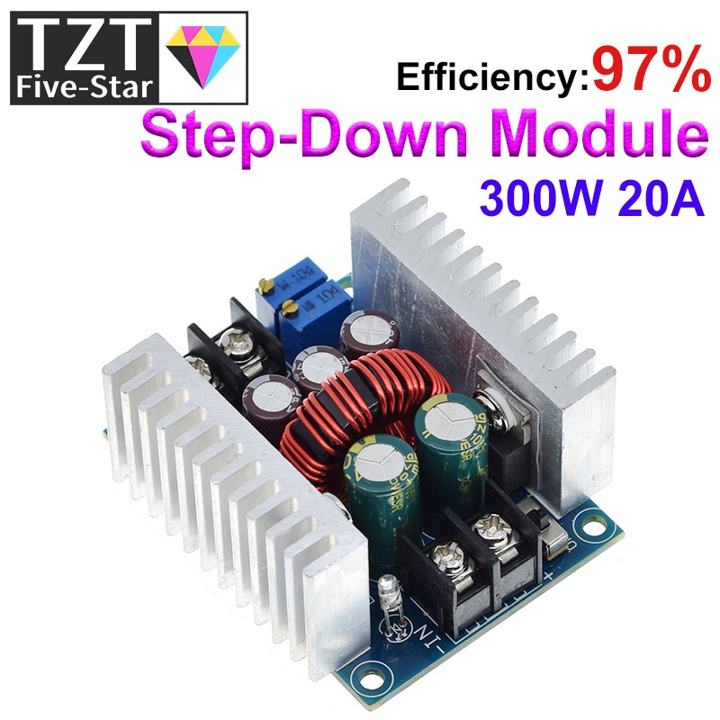 300W 20A DC-DC Buck Converter Step Down Module Constant Current LED ...