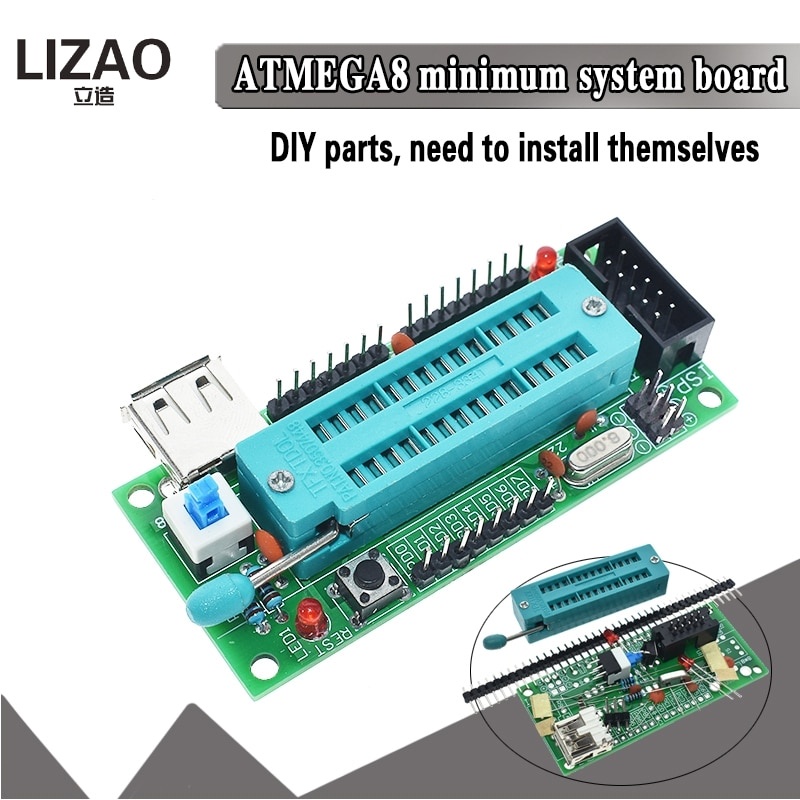 ATmega8 ATmega48 ATMEGA88 Development Board AVR (NO Chip) New Diy Electronic Module Diy Kit Pcb ...