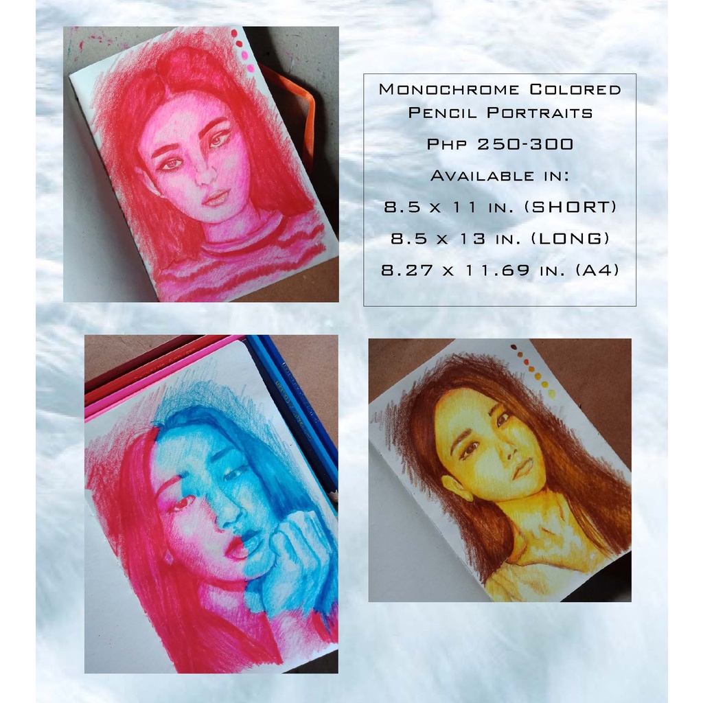 Personalized Portrait Drawing (Digital/Color Pencil/Ink) | Shopee ...