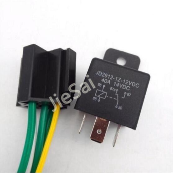 DC 12 Volts 40 Amp 1NO+1NC SPDT 5 Pin JD2912 Type Auto Car Relay and ...