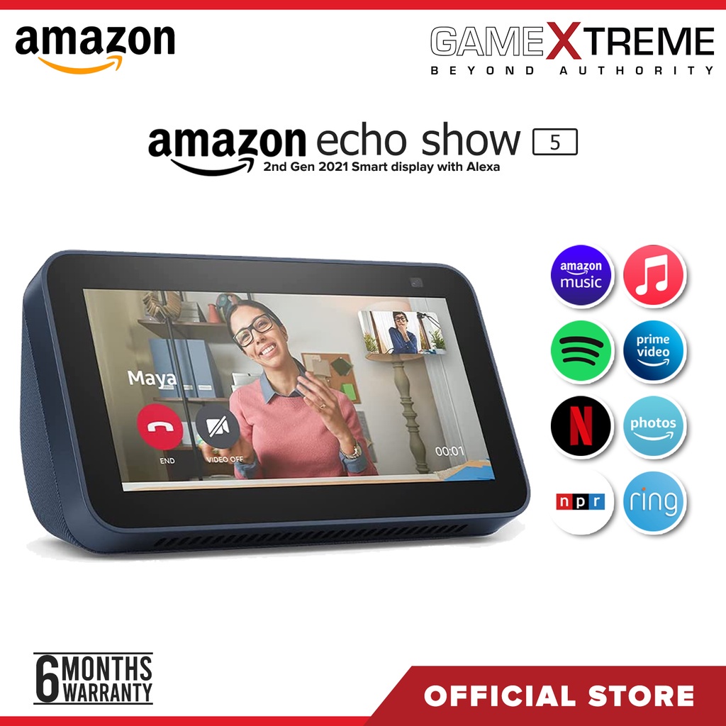 Amazon Echo Show 5 2nd Gen 2021 Smart display with Alexa (blue ...