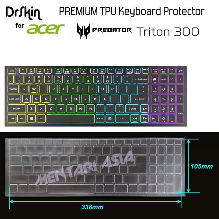 【Hot Sale】Premium TPU Clear Keyboard Protector For ACER Predator Triton ...