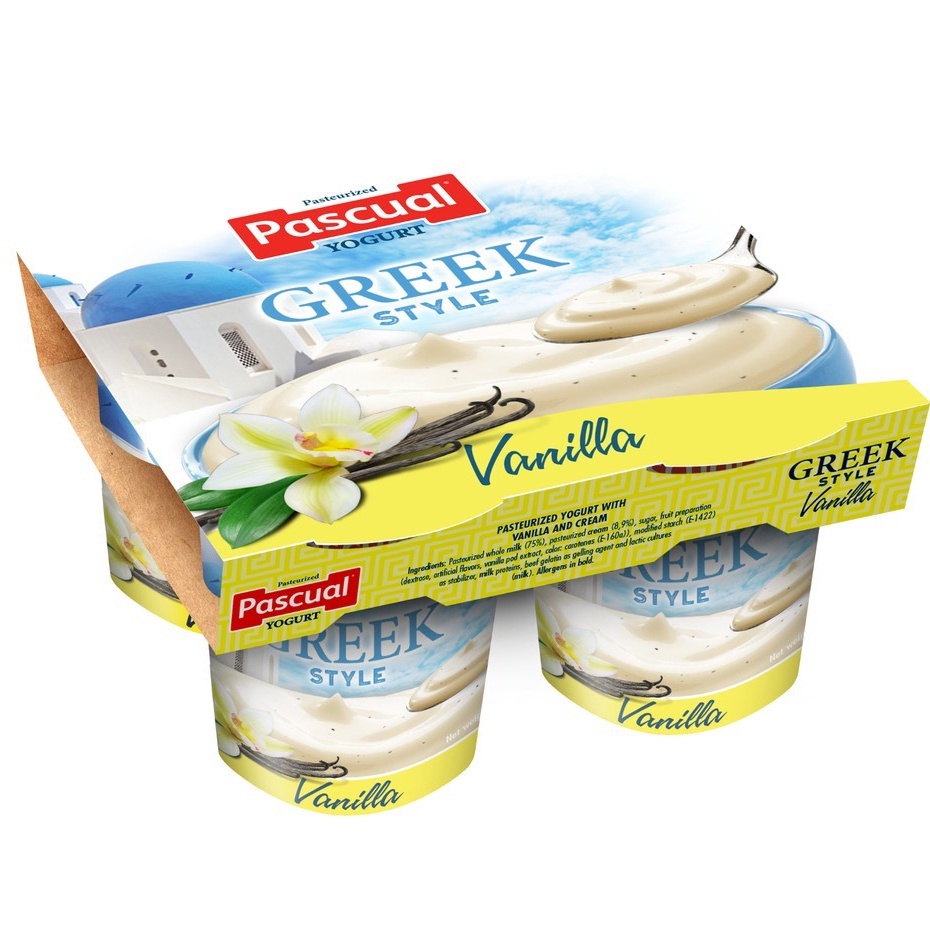 ┇Pascual Greek Style Vanilla Yogurt (4 x 100g) | Shopee Philippines