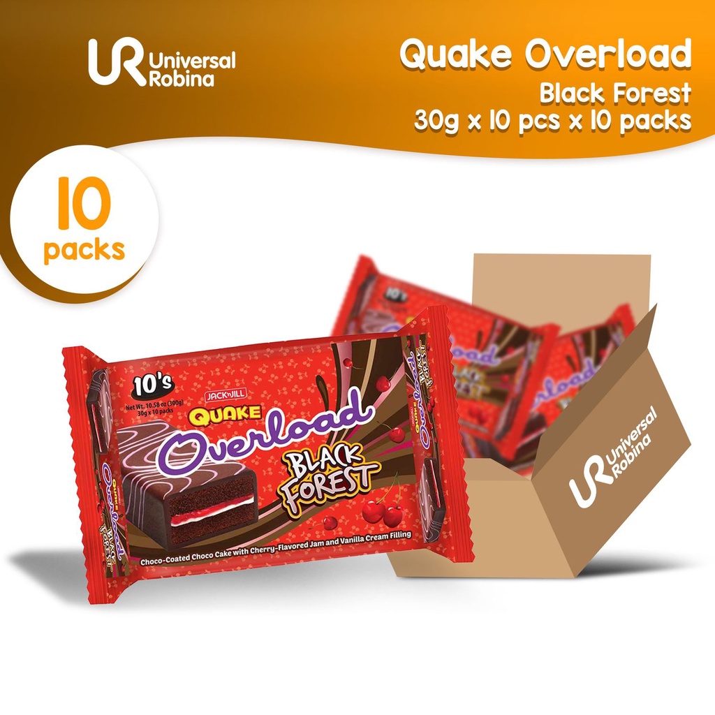 Quake Overload Black Forest (30g x 10) - Bundle of 10 | Shopee Philippines