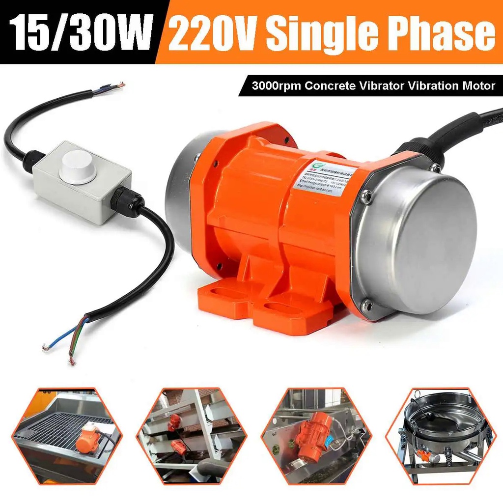 110V/220V/380V Electric Motor 30W Vibration Motor Adjustable Speed for ...