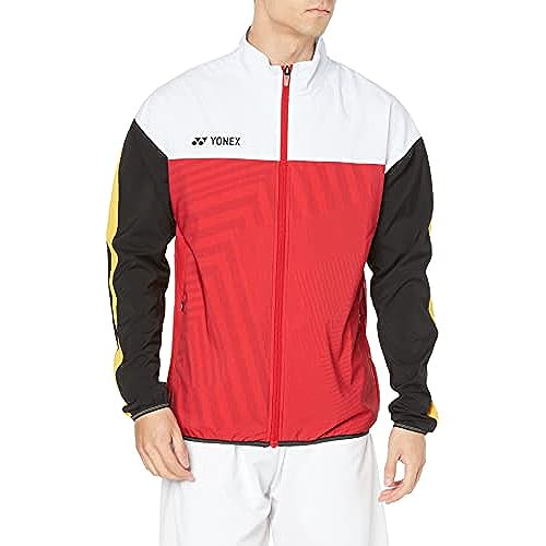 YONEX Jacket Lined Warm-up Shirt Fit Style Men Ruby Red | Shopee ...