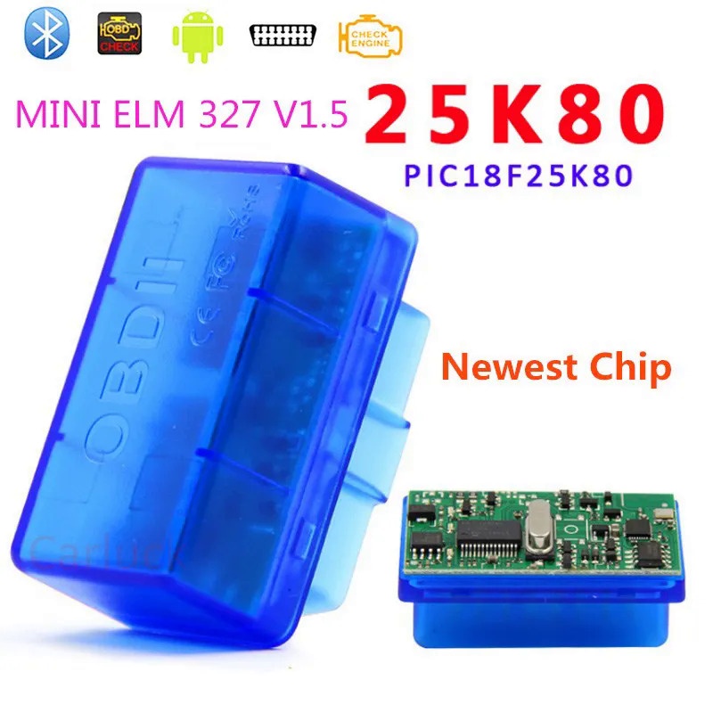 ELM327 V1.5 PIC18F25K80 Scanner Adapter OBD2 ELM 327 V1 5 Car ...