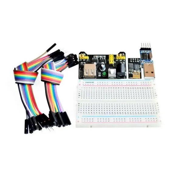 WIFI Test Suite ESP8266 WIFI Module + CH340 + Power Supply + Breadboard ...