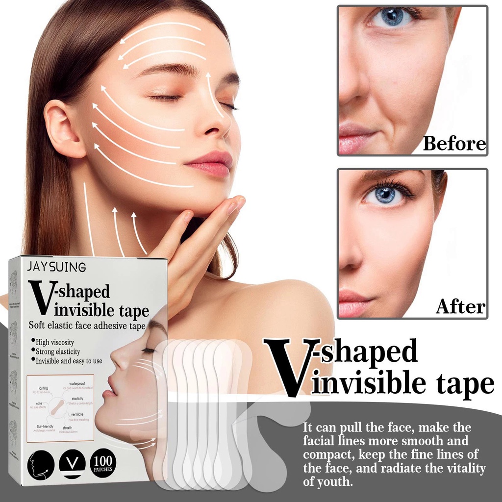 Face Lift Sticker V-Shape Face Line Wrinkle Sagging Face Lifting Patch ...