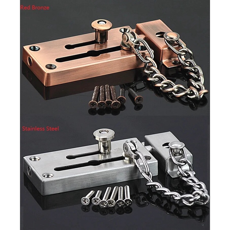 유Best Stainless Steel Slide Bolt Latch Gate Latches Safety Door Lock ...
