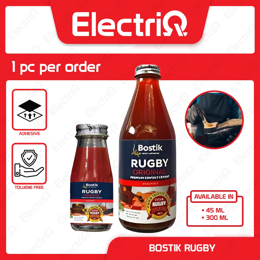 Electriq l Bostik Rugby Excel Contact Cement 45/300ml | Shopee Philippines