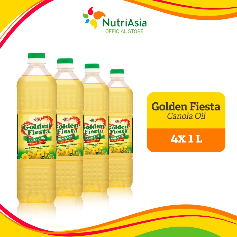 UFC Golden Fiesta Canola Oil 1L Bundle of 4 | Shopee Philippines