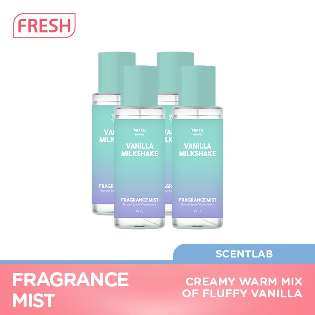 Fresh Scentlab Fragrance Mist Vanilla Milkshake 88Ml [Bundle 4 ...
