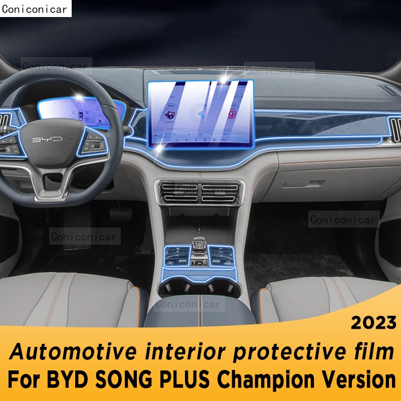 For BYD SONG Plus Champion Version DM-i EV 2023 Gearbox Panel Navigation Automotive Interior ...