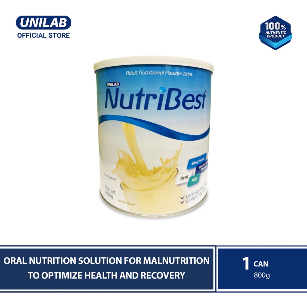 Nutribest Vanilla 800g Can (Oral Nutrition Solution For Malnutrition To ...