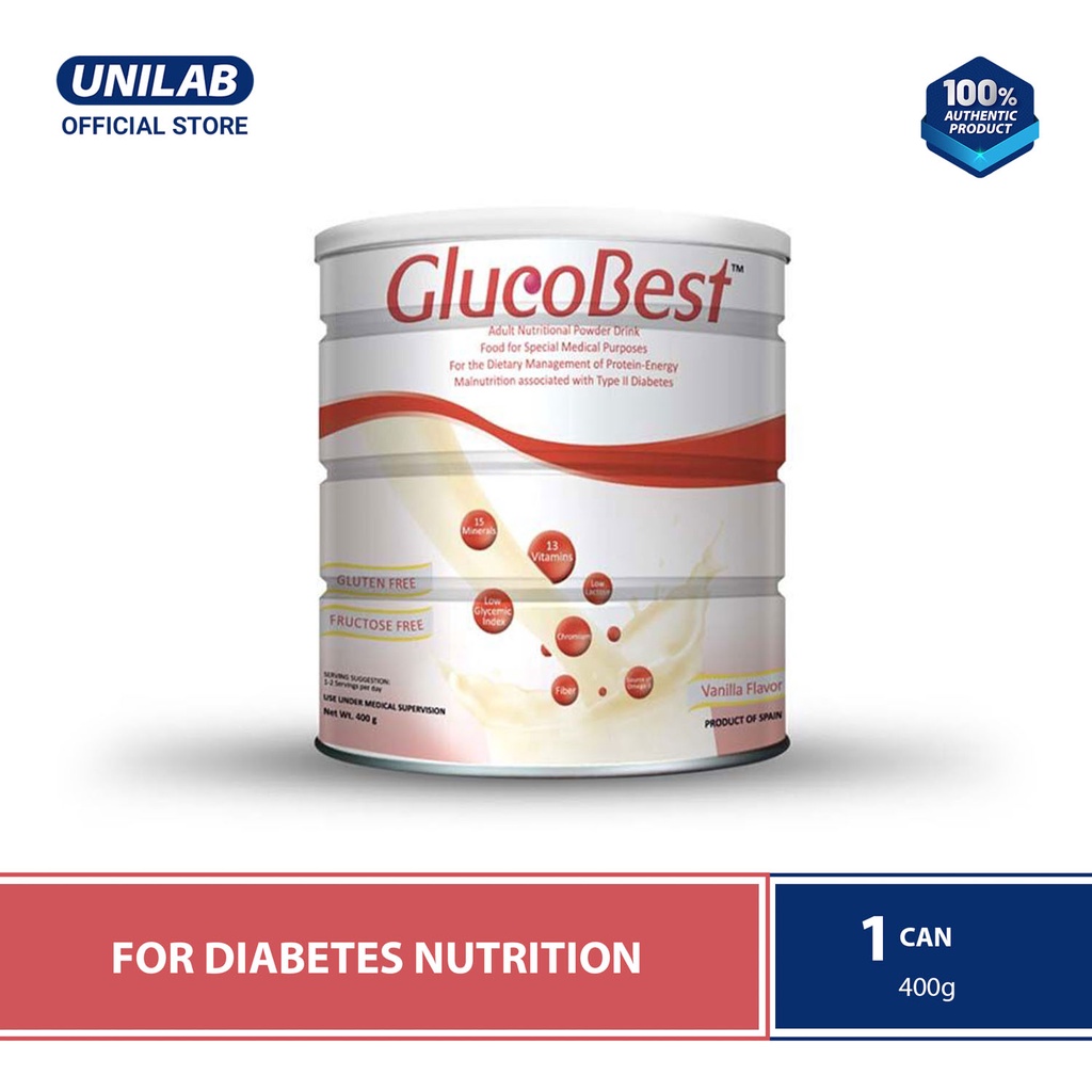Glucobest GC Vanilla 400g Can | Shopee Philippines