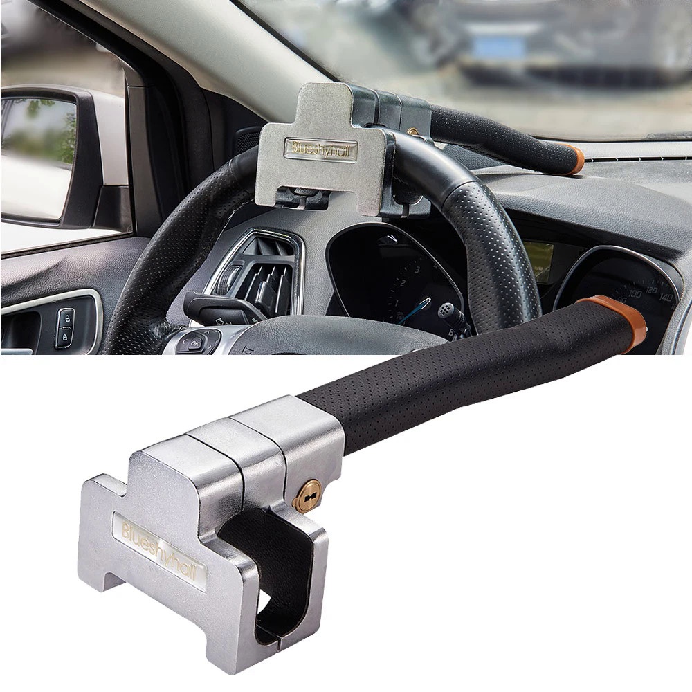 Auto Car Anti Theft Security T Type Rotary Steering Wheel Lock with 2 ...