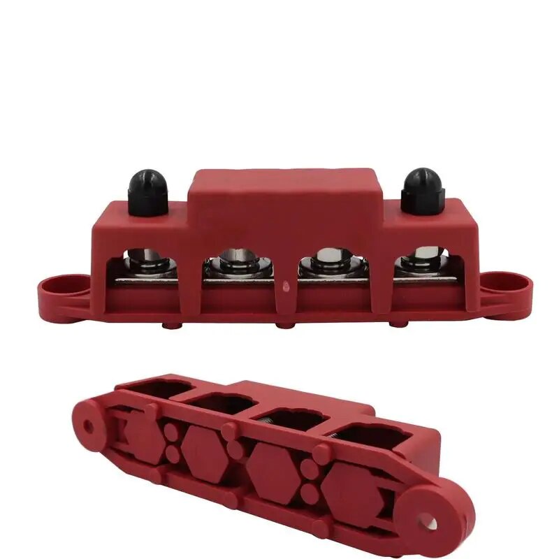 M8/M10 Positive Negative Battery Bus Bar Power 12V Distribution Block ...
