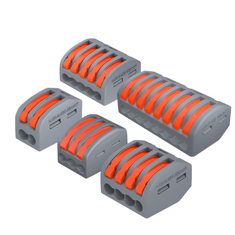 PCT Terminal Block 2/3/4/5Way Fast Cable Wire Connector Reusable ...