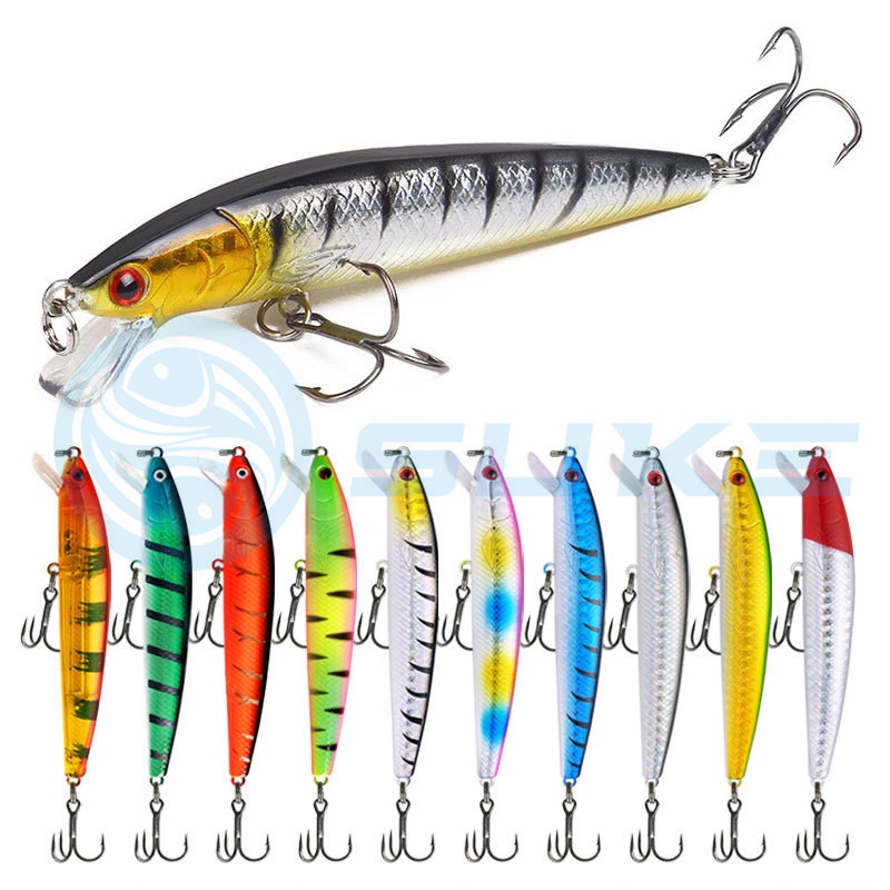 SUKE 95mm/8.5g Fishing Lures Minnow Lures Topwater Baits Buzz Bait ...