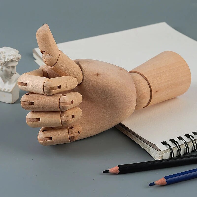 Wooden Human Body Model Artist Mannequin Hand Joint Model Movable ...