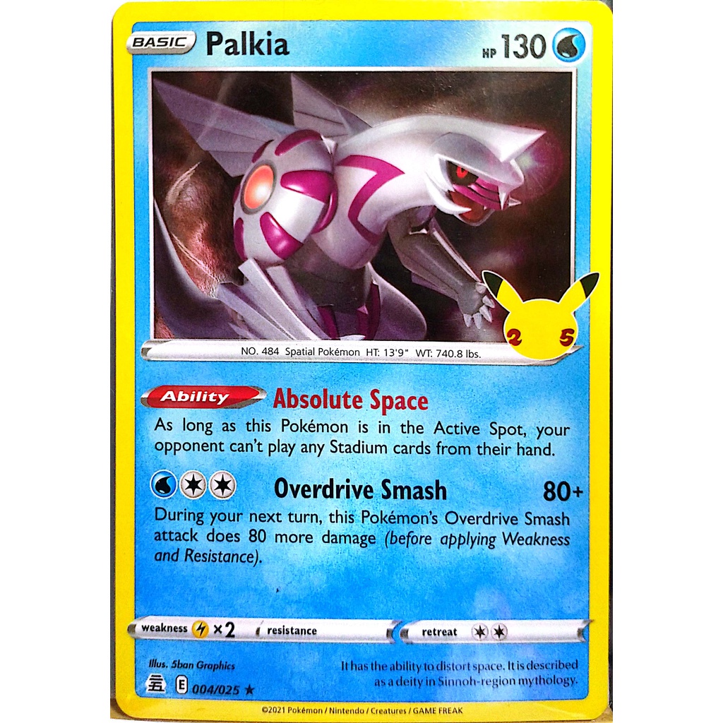 Pokemon TCG Palkia 004/025 Holo Rare Celebrations | Shopee Philippines
