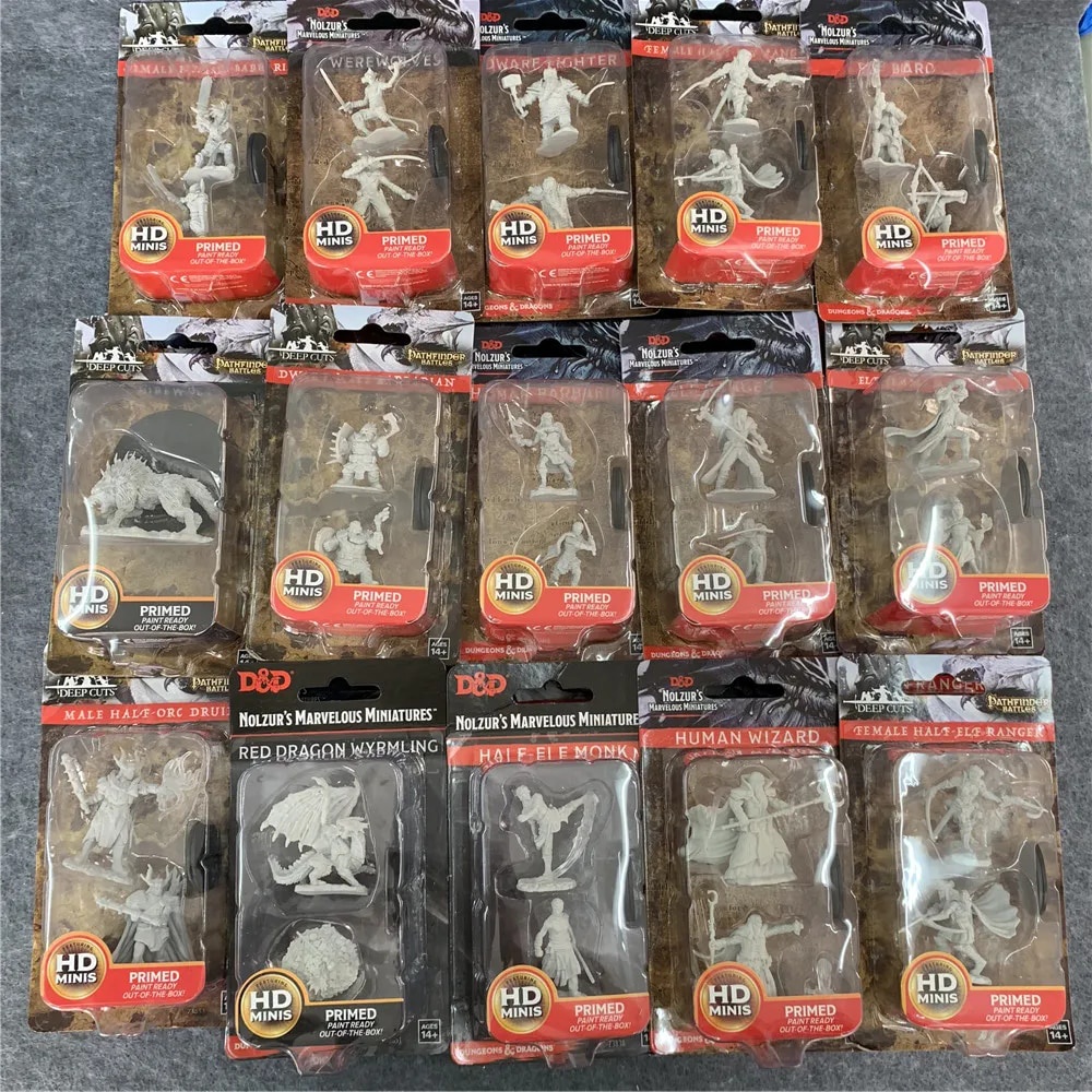 Pathfinder Battles Board Game Miniatures Elf Human Fighter Dwarf Cleric ...