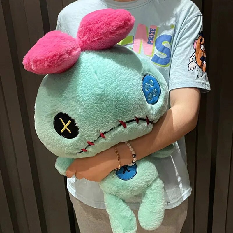 ๑35/60cm Disneys Stitch Friends Scrump Plush Doll Home Decor Green ...