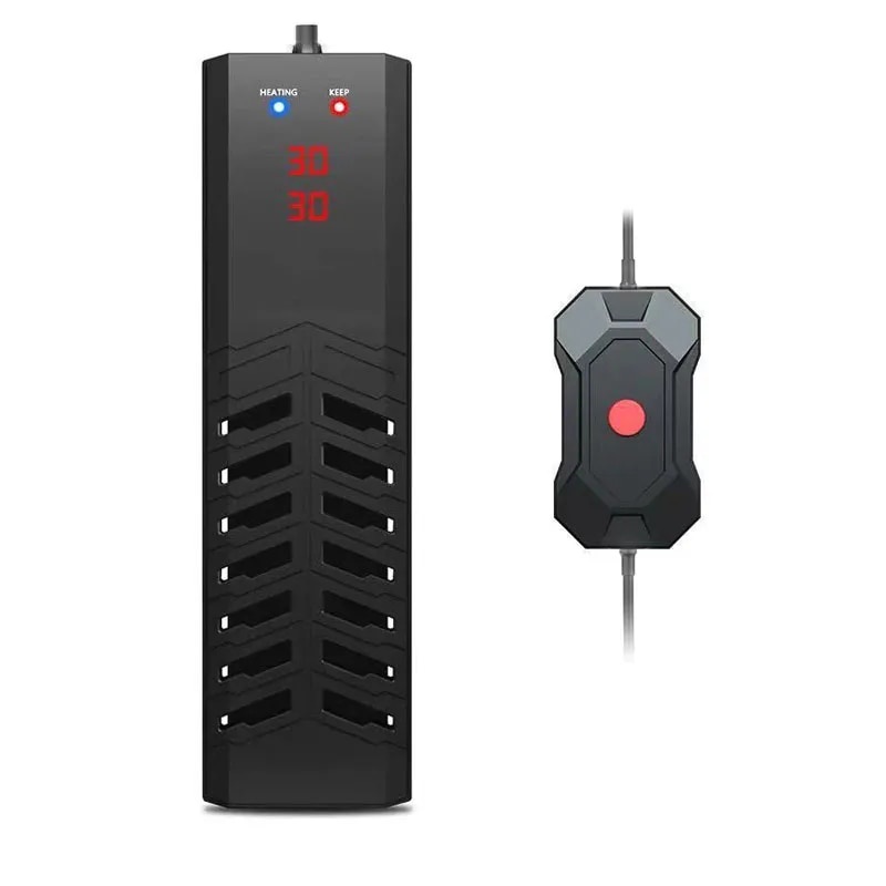 ☁Aquarium Submersible Heater Fish Tank LCD Double Display Smart PTC ...