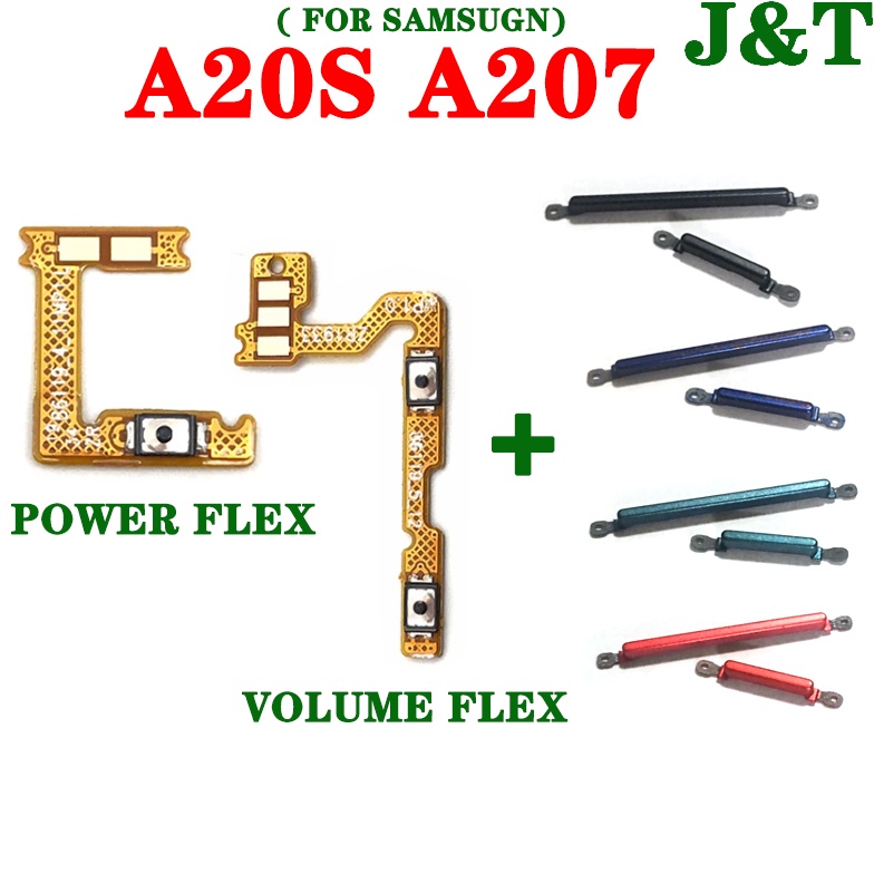 Power On Off Volume Button Flex For Samsung A20S A207 Side Up Down ...