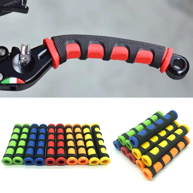 ♨2Pcs/pair BIke Bicycle Handlebar Grips Soft Injection molding Rubber ...