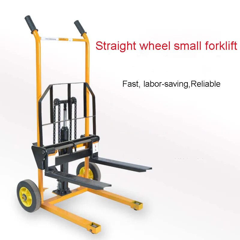 ⚡Small Hydraulic Manual Forklift 200kg Portable Manual Handling Stacker ...