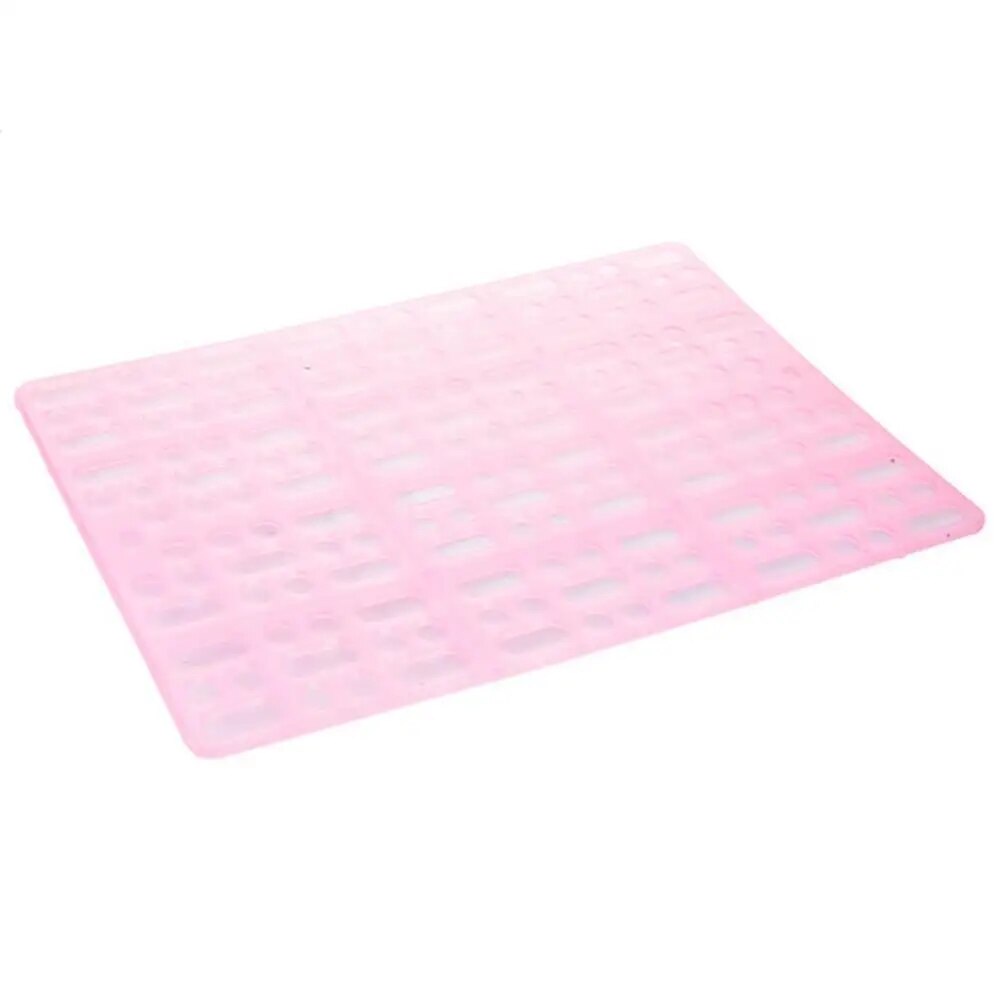 Cage Plastic Rectangle Hole Rabbit Hamster Rat Pet Mat Clean Feet ...